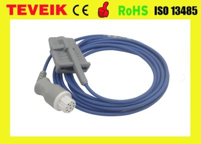 중국 의학 부속 Datex 성숙한 실리콘 연약한 끝 SpO2 감지기, 10ft, 둥근 10pin 판매용