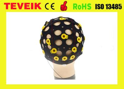 Cina Separazione del cappello di elettroencefalogramma, elettrodo del cloruro di argento, cappuccio dell'elettrodo del eeg di 20 cavi per la macchina di elettroencefalogramma in vendita