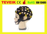 China Black Tin Electrode EEG electrode cap, 20 leads separating EEG hat for sale