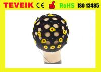 China Black Tin Electrode EEG electrode cap, 20 leads separating EEG hat for sale