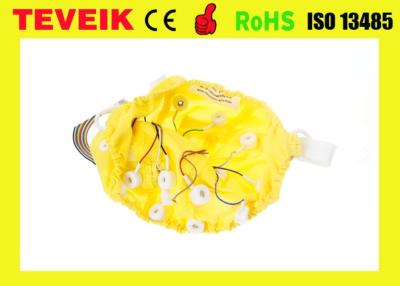 Cina Cappello medico di elettroencefalogramma, elettrodo della latta, cappuccio del eeg di 32 cavi con il connettore di perno DB25 per la macchina del eeg in vendita