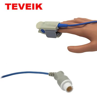 China Spo2 o adulto bem escolhido do sensor 9pin rachou o sensor do pulso spo2 do dedo à venda