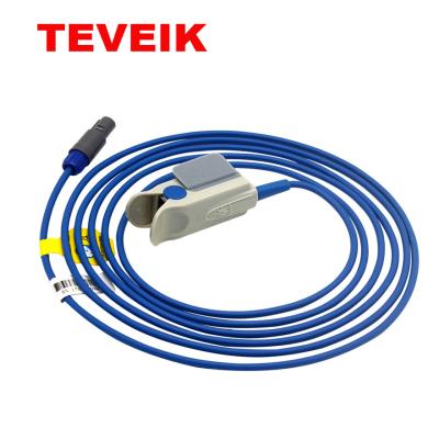 China Preço de fábrica adulto reusável do cabo do grampo Spo2 do dedo do sensor de Biolight Spo2 à venda