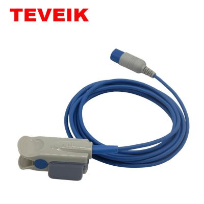 China Microplaqueta adulta reusável do grampo spo2 do dedo da ponta de prova M1196A M1196T do sensor spo2 de HP, pino 8 à venda