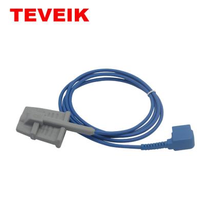 China TEVEIK Factory Price Nonin Spo2 Sensor Reusable Adult Soft Tip SPO2 Probe 6pin for sale