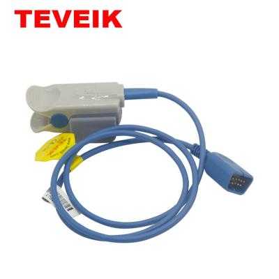 China Oxímetro adulto do grampo 9pin SPO2 do dedo do sensor de Nihon Kohden SPO2 reusável à venda