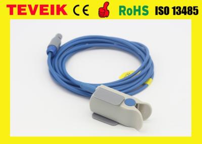 China Comprimento bem escolhido do sensor 10ft de Redel 5 Pin Adult Finger Clip SpO2 da fábrica médica para o monitor paciente à venda