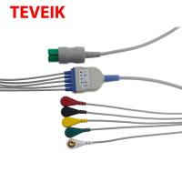 China Ultraview IEC 1K Ohm Button Snap Spo2 Extension Cable for sale