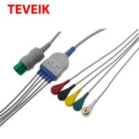 China Ultraview IEC 1K Ohm Button Snap Spo2 Extension Cable for sale