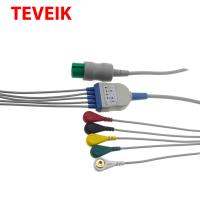 China Ultraview IEC 1K Ohm Button Snap Spo2 Extension Cable for sale