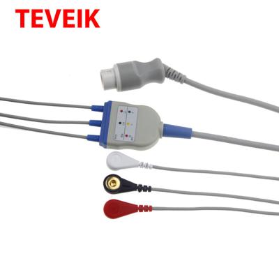 Cina I cavi di Mindray AHA 3 di sanità rompono il cavo del paziente di Ecg in vendita