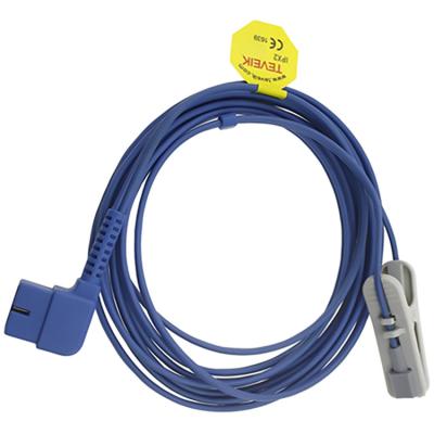 China látex reusável do sensor Spo2 do DB 7p de 3ft livre para Ninon Patient Monitor à venda
