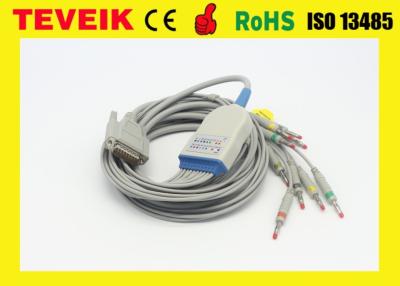 Cina Cavo di Nihon Kohden ECG per il Leadwire della banana AHA 40 del monitor paziente ECG-9320 ECG-9522P BR-911D in vendita