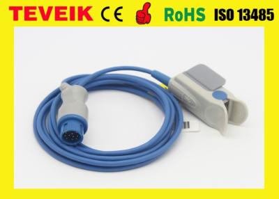 China Erwachsenes Fingerclip runder Sensor 12pin wiederverwendbarer Spo2 für Biolight-Patientenmonitor zu verkaufen