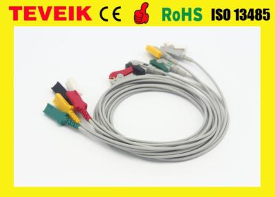 Cina Il cavo 3 del monitor paziente ECG di SPACELABS 700-0007-01 conduce la clip AHA in vendita