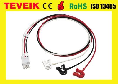 Cina Il cavo medico 3 di elettrocardiogramma del cavo M1671A del monitor paziente ECG di HP conduce la clip AHA in vendita