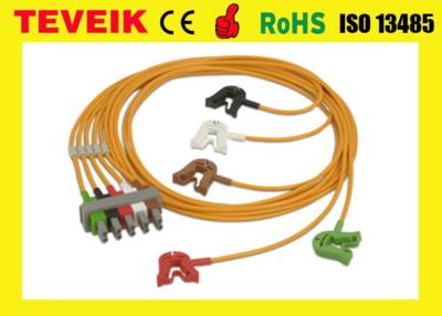 Cina Il cavo compatibile di ECG per il monitor paziente 5 di GE Marquette conduce la clip AHA in vendita