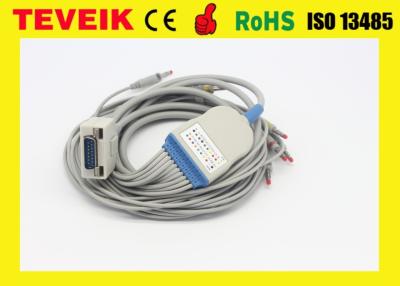 Cina Fukuda ME cavo di elettrocardiogramma per KP-500 IL PIN di DB 15 della resistenza di IEC 20K della banana 4,0 in vendita
