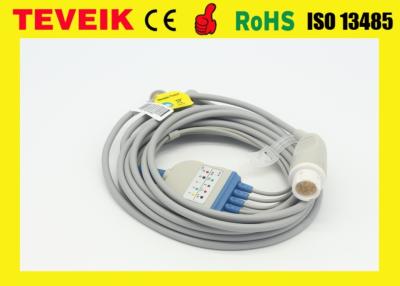 Cina Cavo di un pezzo riutilizzabile medico del giro 12pin ECG di Mindray per il monitor paziente di BeneView T5 in vendita