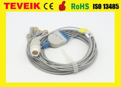 Cina Fabbrica Mindray medico di Teveik intorno 12pin 5 al cavo dei cavi ECG compatibile con Beneview T5, T6, T8 in vendita