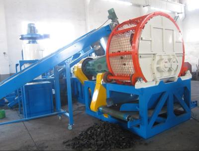 Cina × primario 2, frantoio della macchina 55Kw della trinciatrice di Tiro della gomma di riciclaggio dei rifiuti in vendita