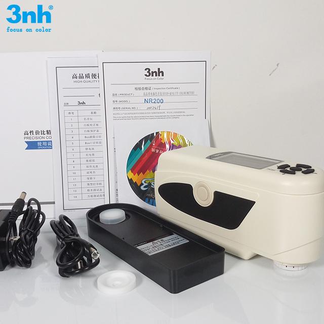 NR200 portable colorimeter for plastics with Color difference Formula E*ab L*ab E*C*H