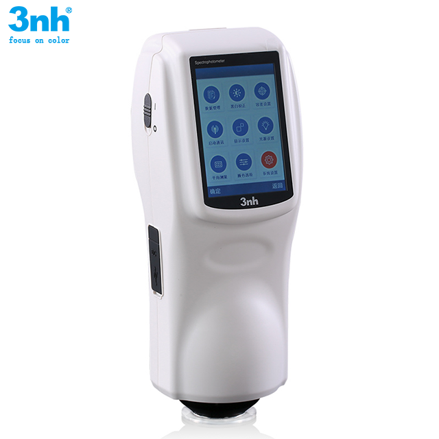Handheld color spectrometer CIE LAB delta E portable spectrophotometer 45/0 with 8mm aperture 400 700nm wavelength NS800