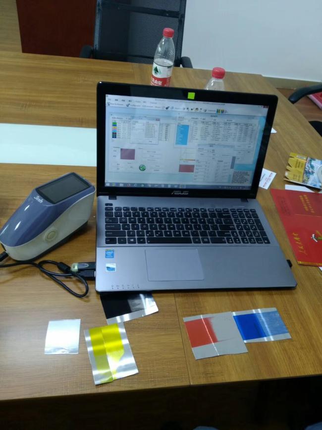 Plastic plates color masterbatch spectrophotometer test machine with color matching software YS3060