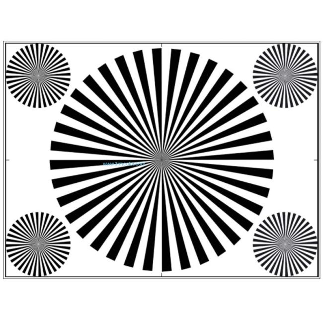 SineImage YE0220 Back Focus Test Chart for Camera Lenses