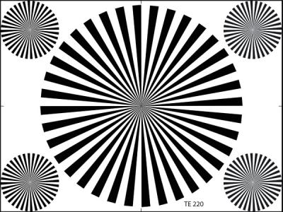 Cina I settori del grafico di risoluzione della macchina fotografica della stella del settore 36 con l'angolo Stars la riflettanza TE220 in vendita