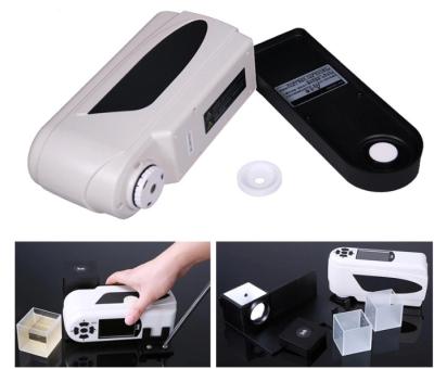 China 3nh colorímetro Handheld, medidor da cor do laboratório de NR200 CIE para a matéria têxtil plástica da pintura do alimento à venda