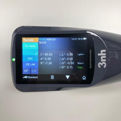 中国 45/0の紫外線ランプBluetoothが付いている手持ち型の分光光度計車のペンキ色のテスト ラボ装置 販売のため
