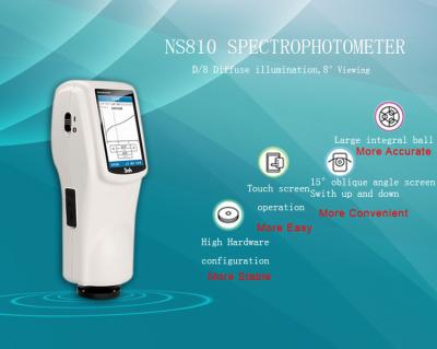 Cina 45/0 di spettrofotometro 3nh NS800 di misura colora della struttura con il software del PC in vendita