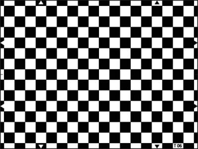 Cina Grafico di prova di risoluzione di distorsione della scacchiera Sineimage YE006 per il controllo della geometria in vendita