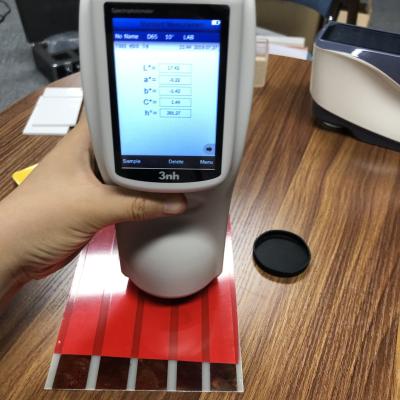 China Het Materiaal van de de Kleurentest van Colorimetro Ns810 van de Laboratorio3nh Spectrofotometer met D/8 Te koop
