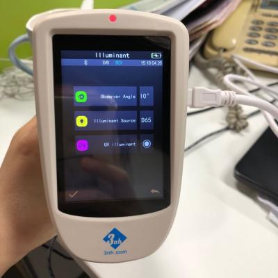 Cina spettrofotometro RoHS di colore del tessuto di 3nh TS7600 con il software di Pantone in vendita
