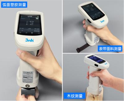 Cina Colorimetro tenuto in mano del tester di spettro di colore dello spettrofotometro 3nh con 5 aperture in vendita
