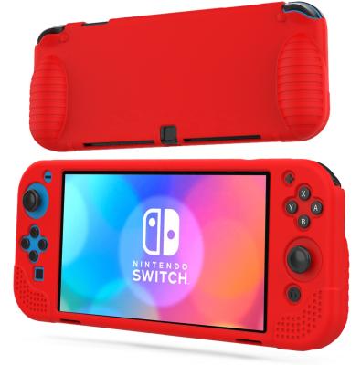 Protective HOXC Skintouch Silicone Protective Case For Nintendo Switch OLED Console, Ergonomic Silicone Protector Cover Grip For NS Pro
