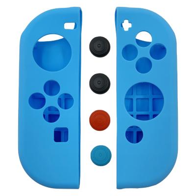 For Nintendo Switch HOXC Silicone Solid Colors Protective Case Compatible For Nintendo Switch and Joy-Con OLED Controller with 13 Thumbstick Covers