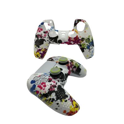 China Non Slip Factory Custom Soft Skins Cover Protector Case Silicone Gel Camouflage Rubber Material For Ps5 for sale