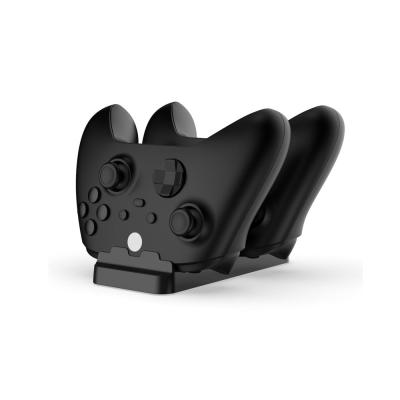 ABS Plastic Dual Charging Station Dock Charger with Rechargeable Battery for X-one Controller Game Accessories
