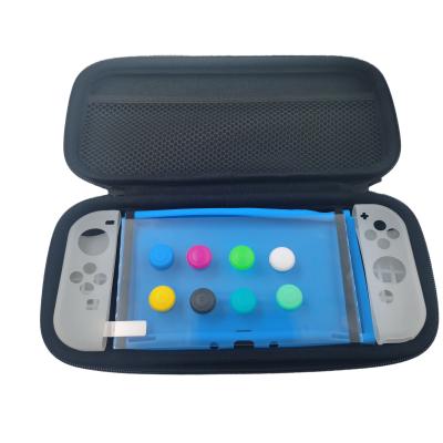Protection for 5 in 1 NS Console Accessories Bundle Silicone CASE Analog Grips Carry Case OLED Screen Protector Case