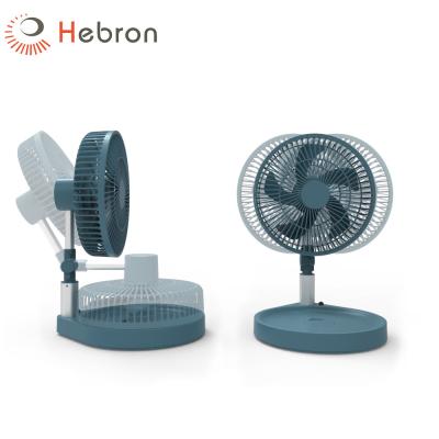China Hebronfan Portable Foldable Fan Electric USB Rechargeable Cooling Telescopic Foldable Fan for sale