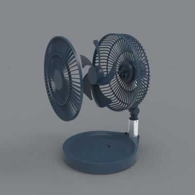 China fã dobrável recarregável da luz portátil dobrável do diodo emissor de luz de USB Recargable do mudo do fã 10000mAh à venda