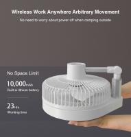 China 4 Speed Adjustable Wind Speed Portable USB Rechargeable Fan Oscillating Foldable Fan for sale