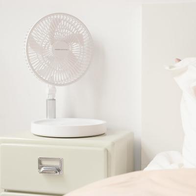 Cina Fan pieghevole portatile da tavolino USB che fa pagare il fan della luce notturna di Mini Telescopic LED in vendita