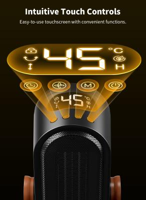 China Escritorio controlado Heater Fan IP44 del App el pequeño impermeabiliza color adaptable en venta