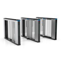 China Fastlane Optical Turnstiles , Office Building Turnstiles For Access Control for sale