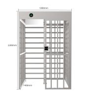 China Construction Site Security Turnstiles , Custom Full Body Turnstile ISO Approved for sale