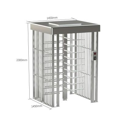 China Mechanical Full Height Turnstile , Custom Security Door Turnstile For Museum for sale